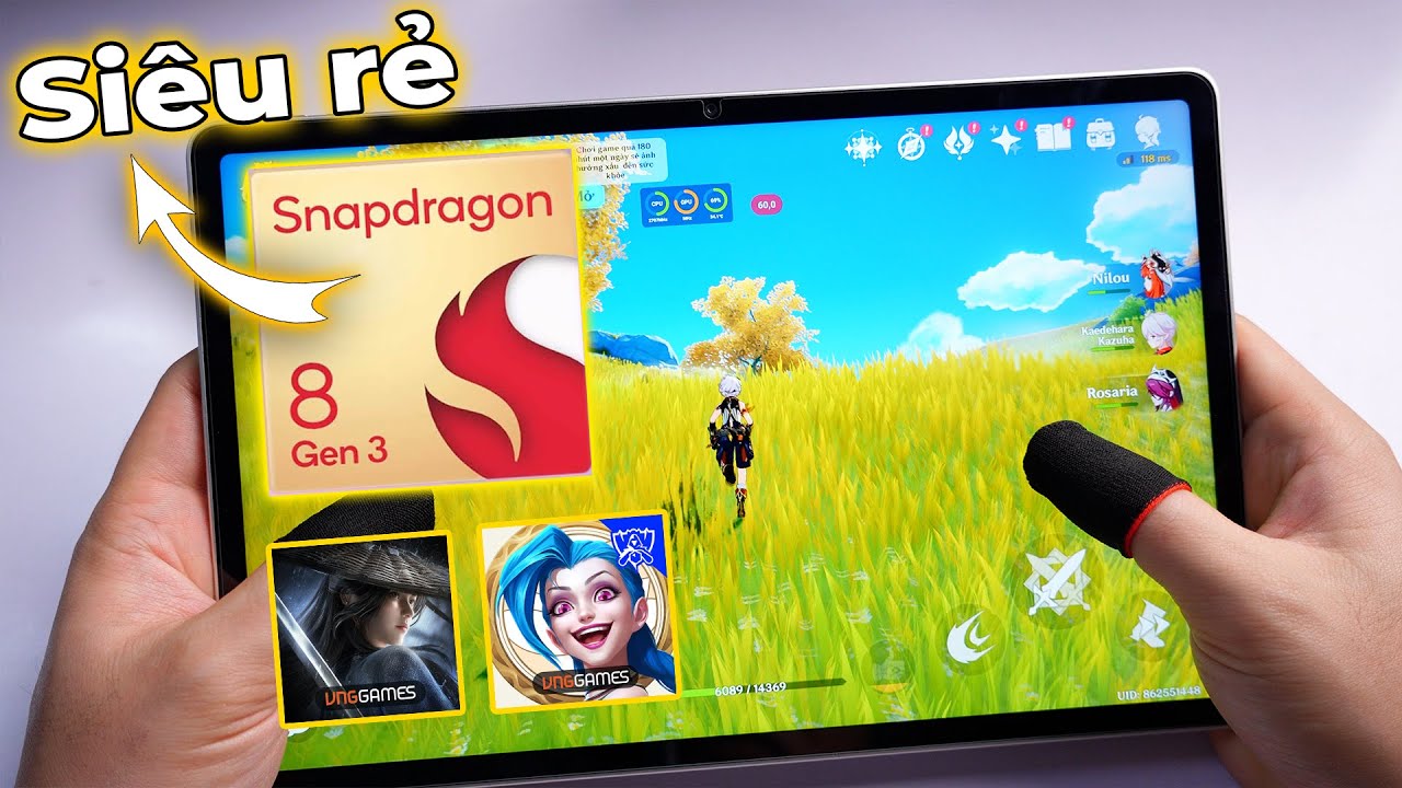 1H Test game Lenovo Xiaoxin Pad Pro GT: Máy tính bảng có Snapdragon 8 ...