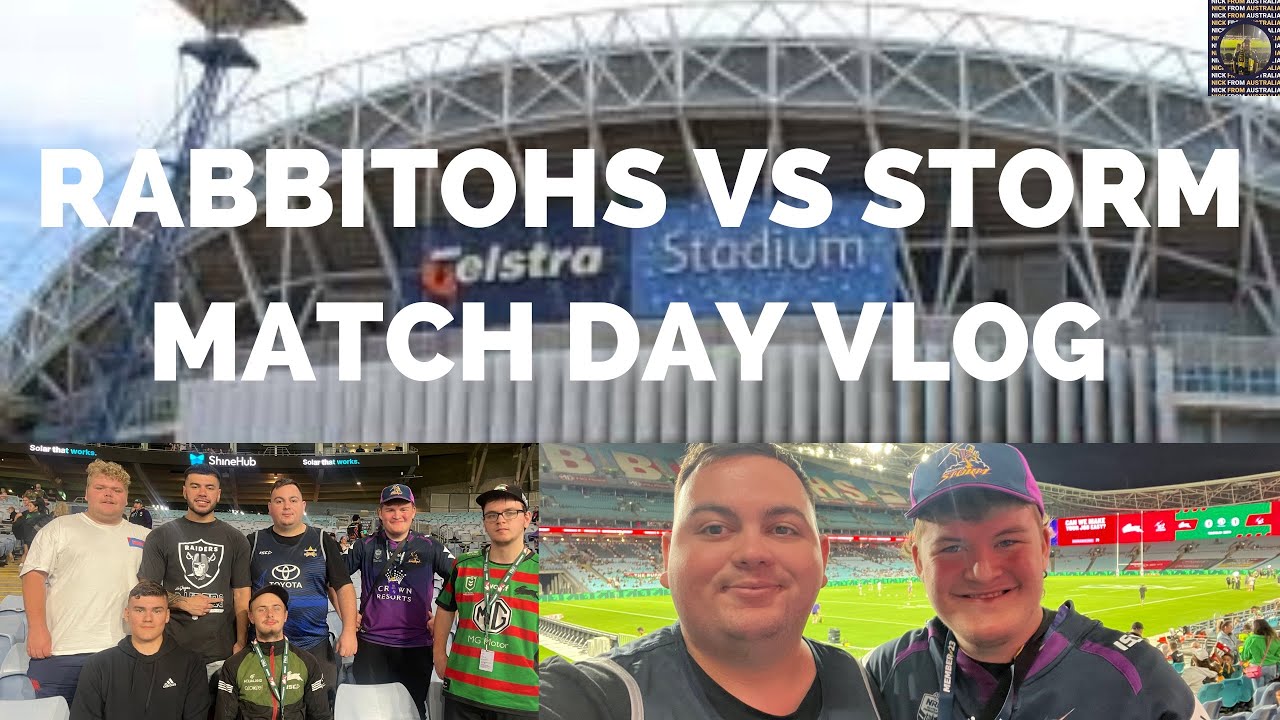 NRL RABBITOHS VS STORM MATCH DAY VLOG ROUND 5 2023 STORM STUN SOUTHS AT ...