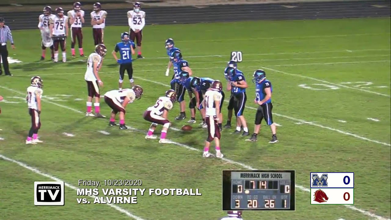 Merrimack Varsity Football vs. Alvirne High School: October 23, 2020 ...