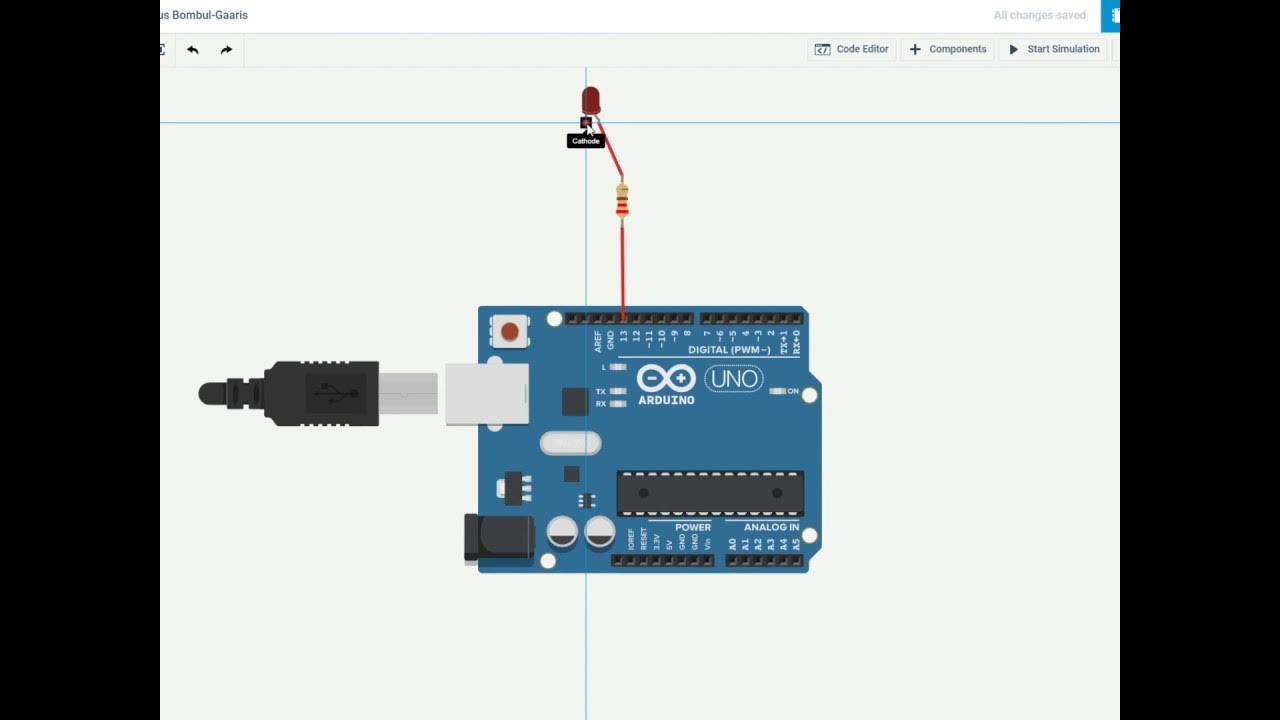 How to Simulate Arduino LED Blinking - YouTube