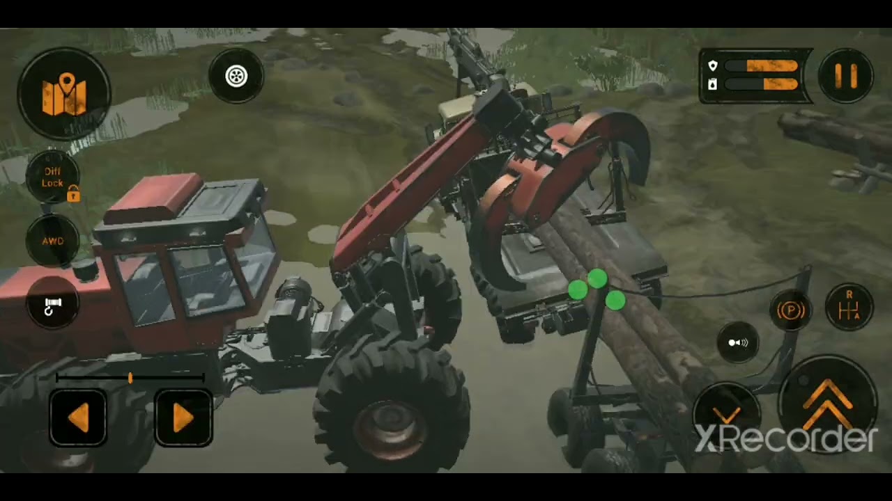 mudrunner K-8400 Skidder ile tomruk yükleme - YouTube