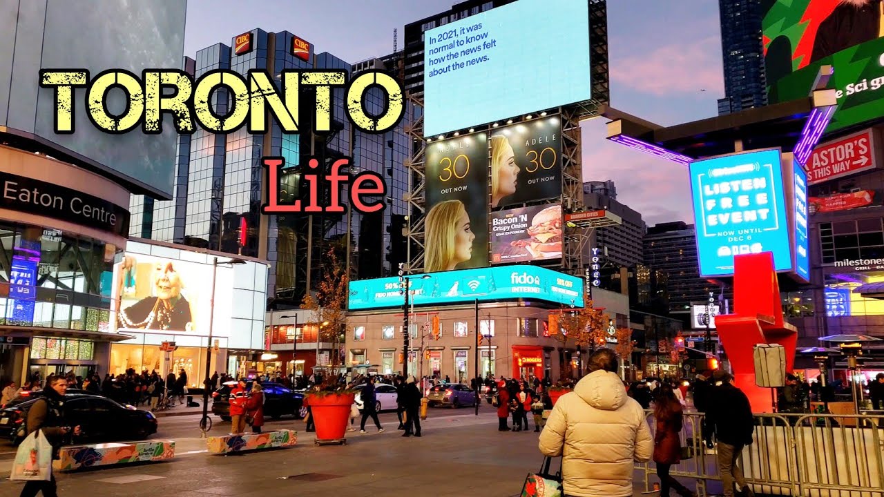 Toronto life, Downtown Toronto, Ontario, Canada 4k60 - YouTube