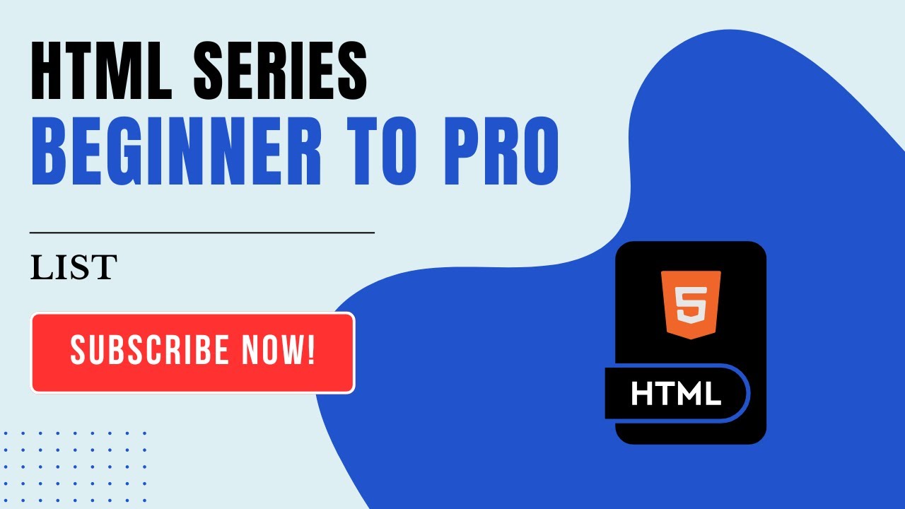 Mastering Html Lists Unordered Ordered And Definition Lists 9969