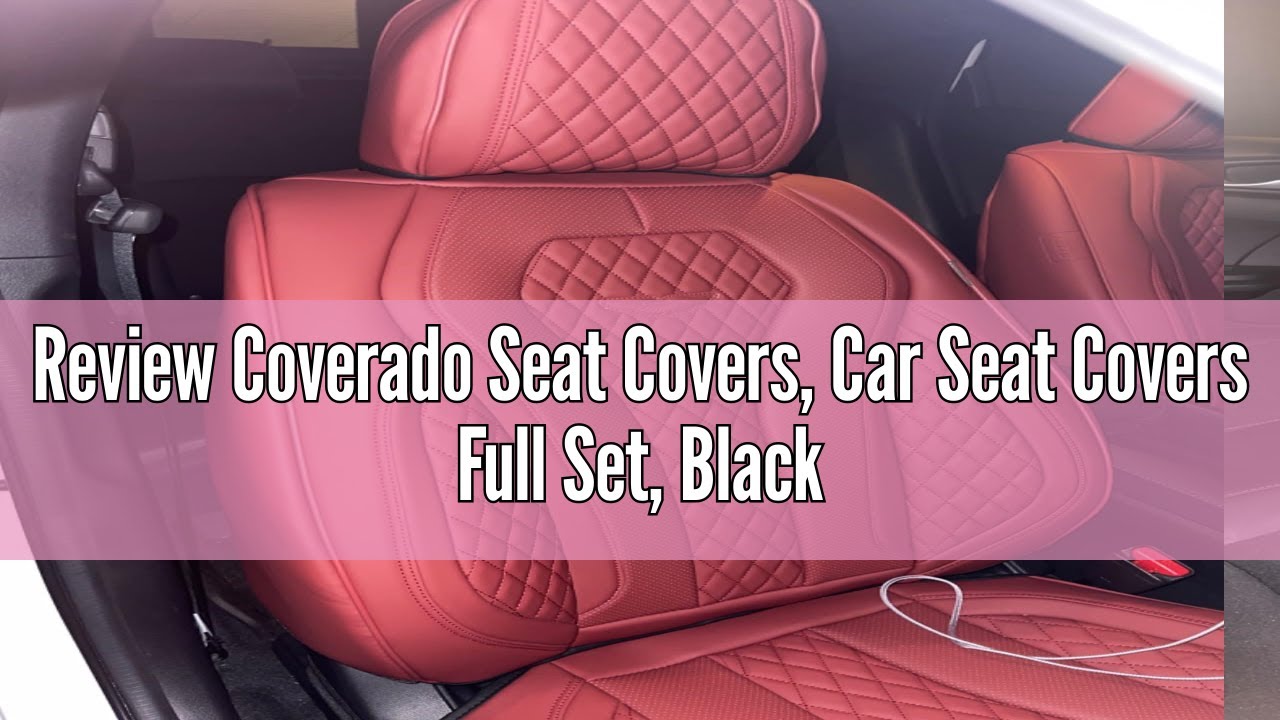 Review Coverado Seat Covers, Car Seat Covers Full Set, Black Car Seat ...