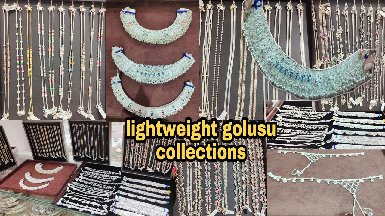 lightweight golusu collections/daily usage/grand function wear salangai ...