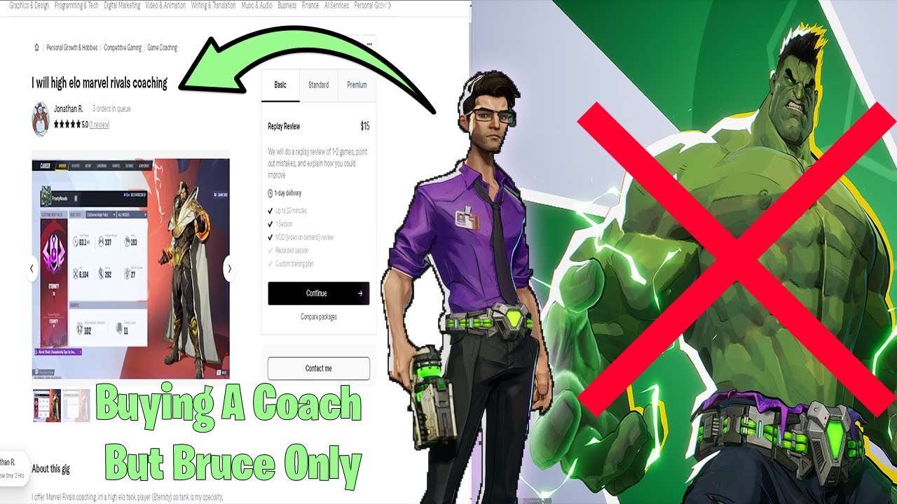 Buying A Coach But Only Playing Bruce Banner... (Marvel Rivals) - YouTube