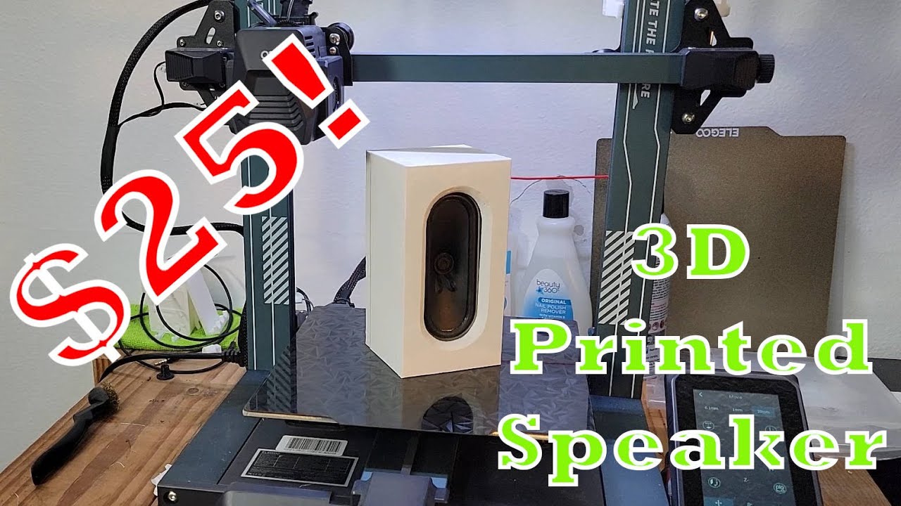 $25 3d Printed Bluetooth Speaker! - YouTube