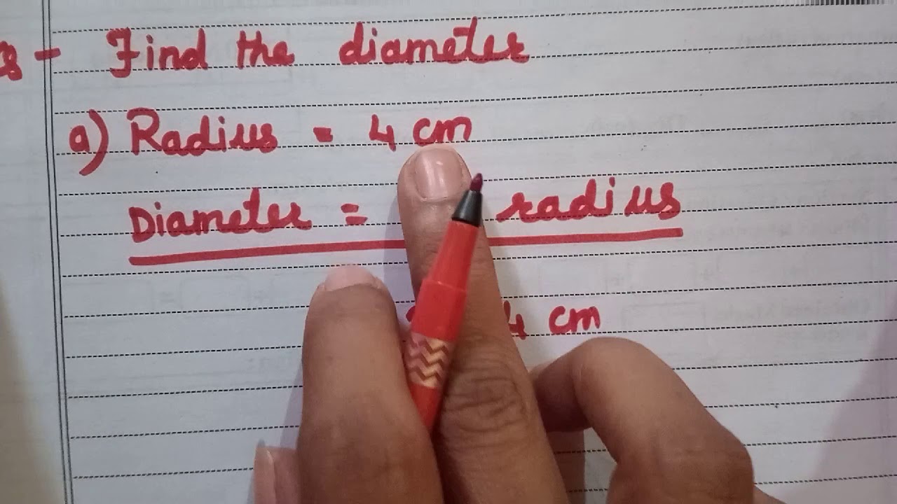 Class 4 Maths Find diameter and Radius - YouTube