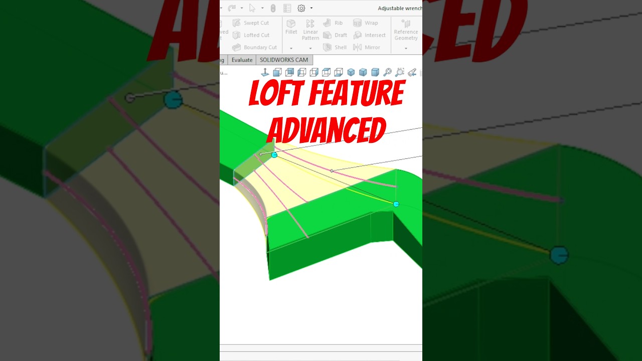 Advanced loft Feature in solidworks #shorts #ytshorts #solidworks # ...