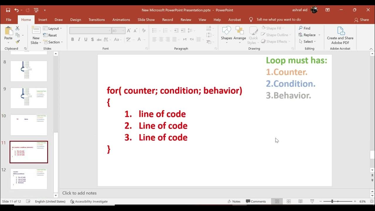 (In Arabic) Flowgorithm 1.5 Loops - YouTube