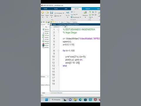 Como Crear video de Plots con MATLAB 2023 #matlab #matlab_projects ...