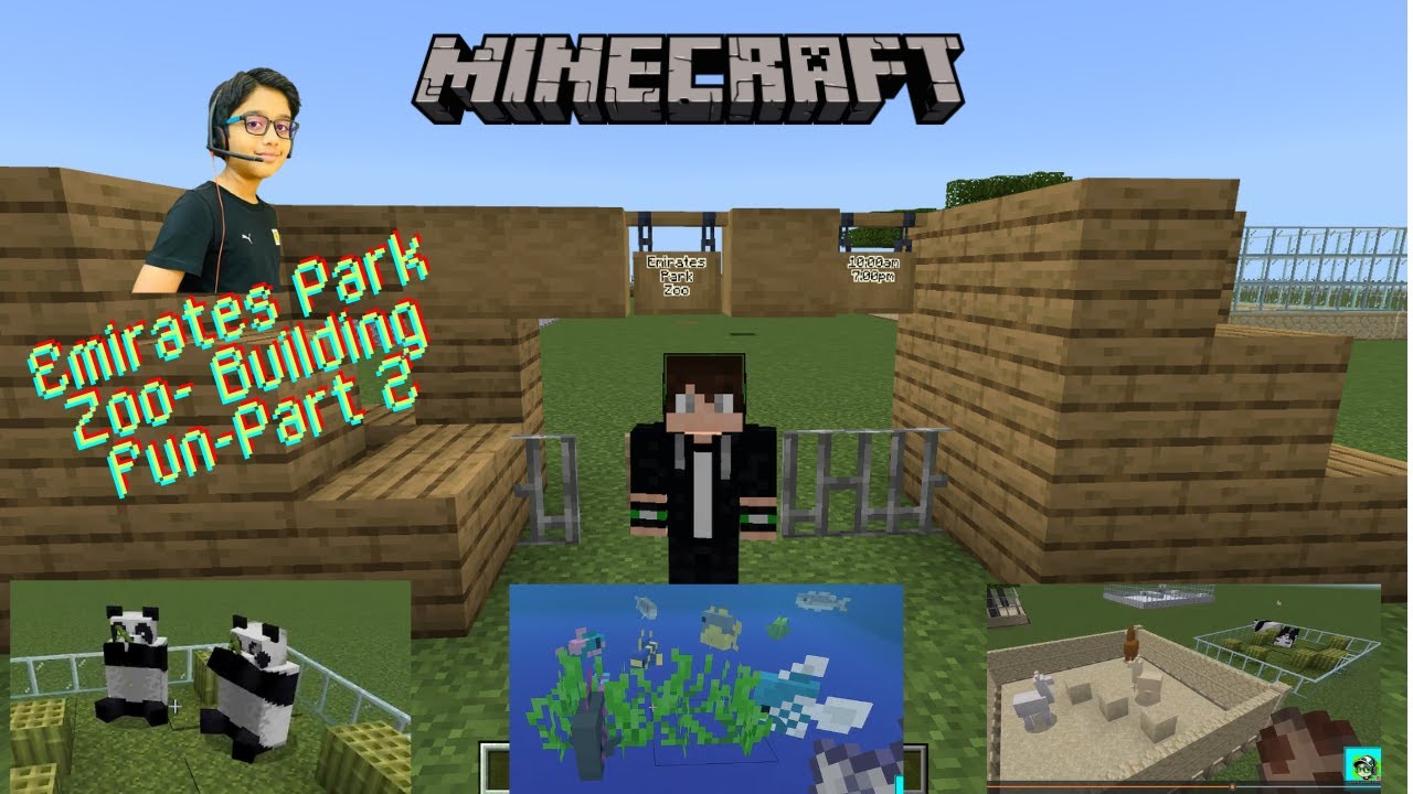 Building a REALISTIC ZOO in Minecraft! Part 2 - YouTube