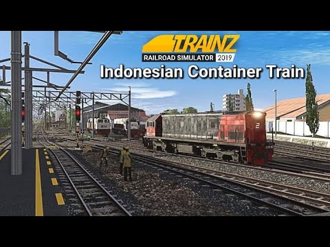 Kereta Api Kontainer | Stasiun Kalimas surabaya | Trainz Simulator ...