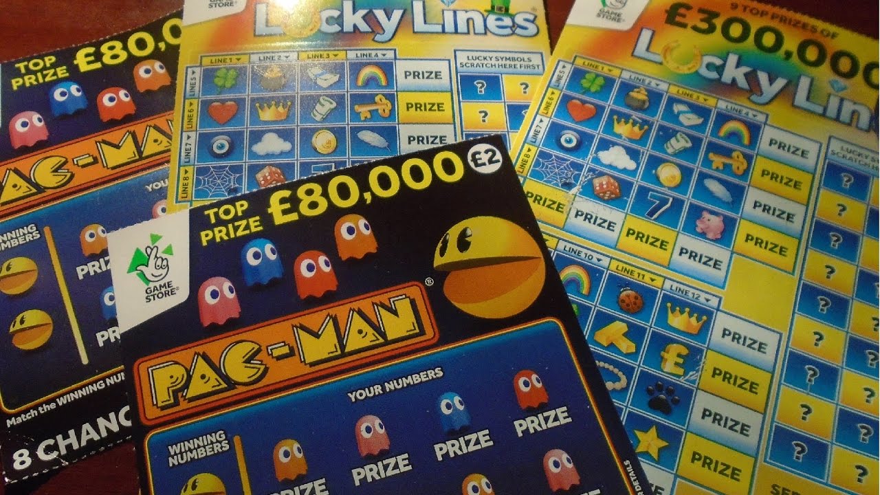 PAC-MAN AND LUCKY LINES SCRATCHCARDS - YouTube