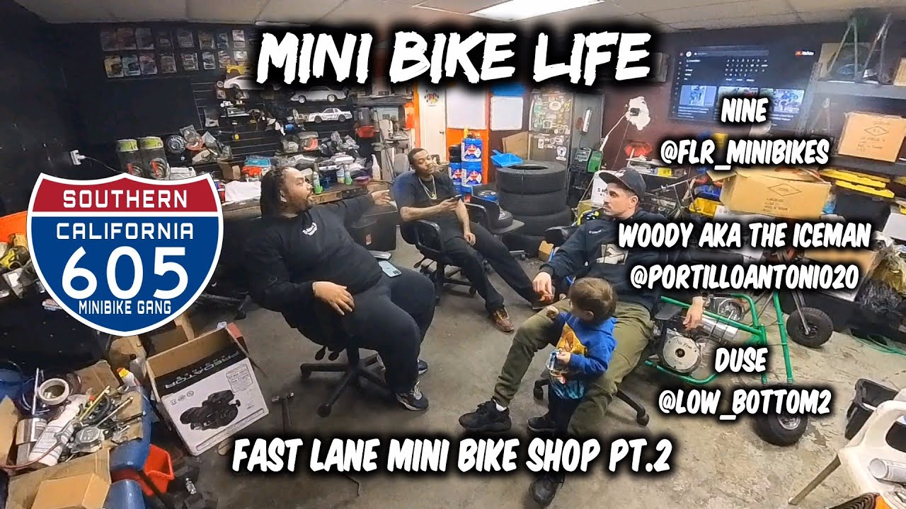 Mini Bike Life With Fast Lane Mini Bikes Pt.2 - YouTube