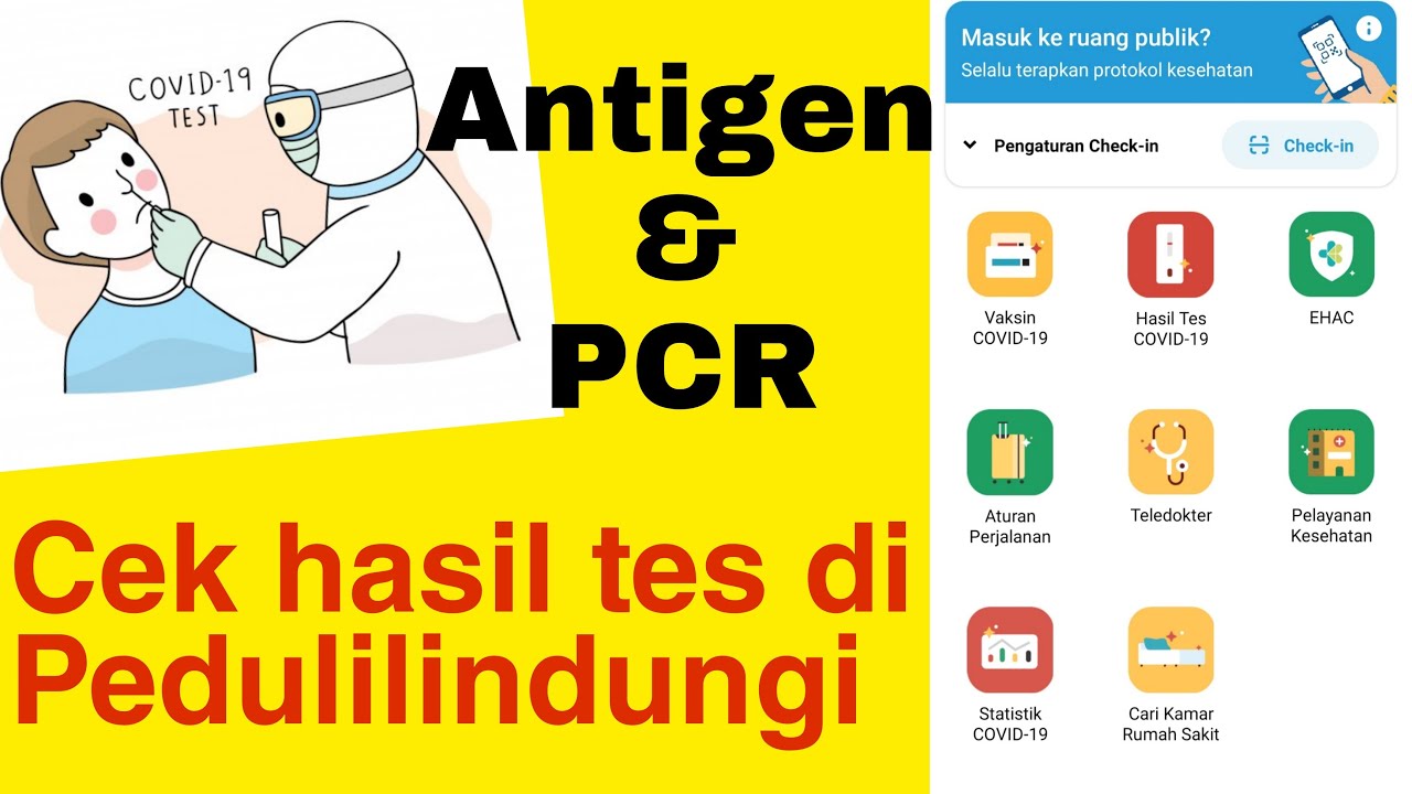 Cara cek hasil tes pcr di pedulilindungi - YouTube