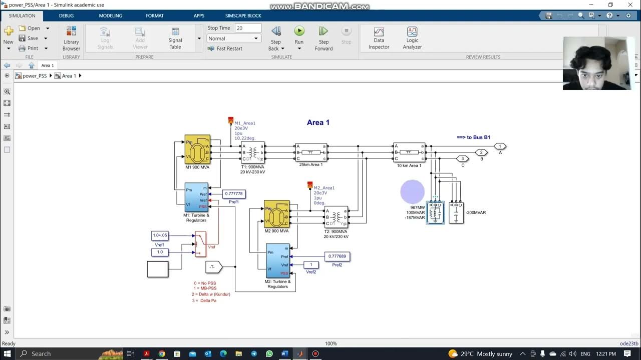 SIMULATING POWER SYSTEM RESPONSE FOR POWER SYSTEM STABILITY ANALYSIS ...