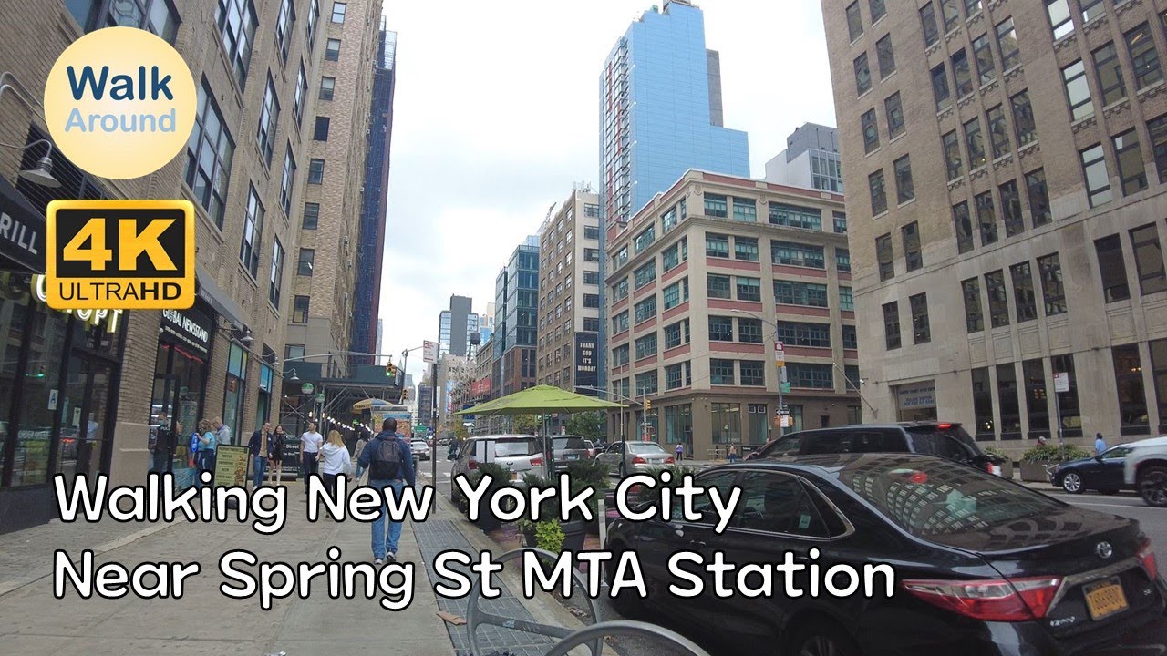 【4K60】 Walking - New York City: Near Spring St MTA Station (A & C Line ...