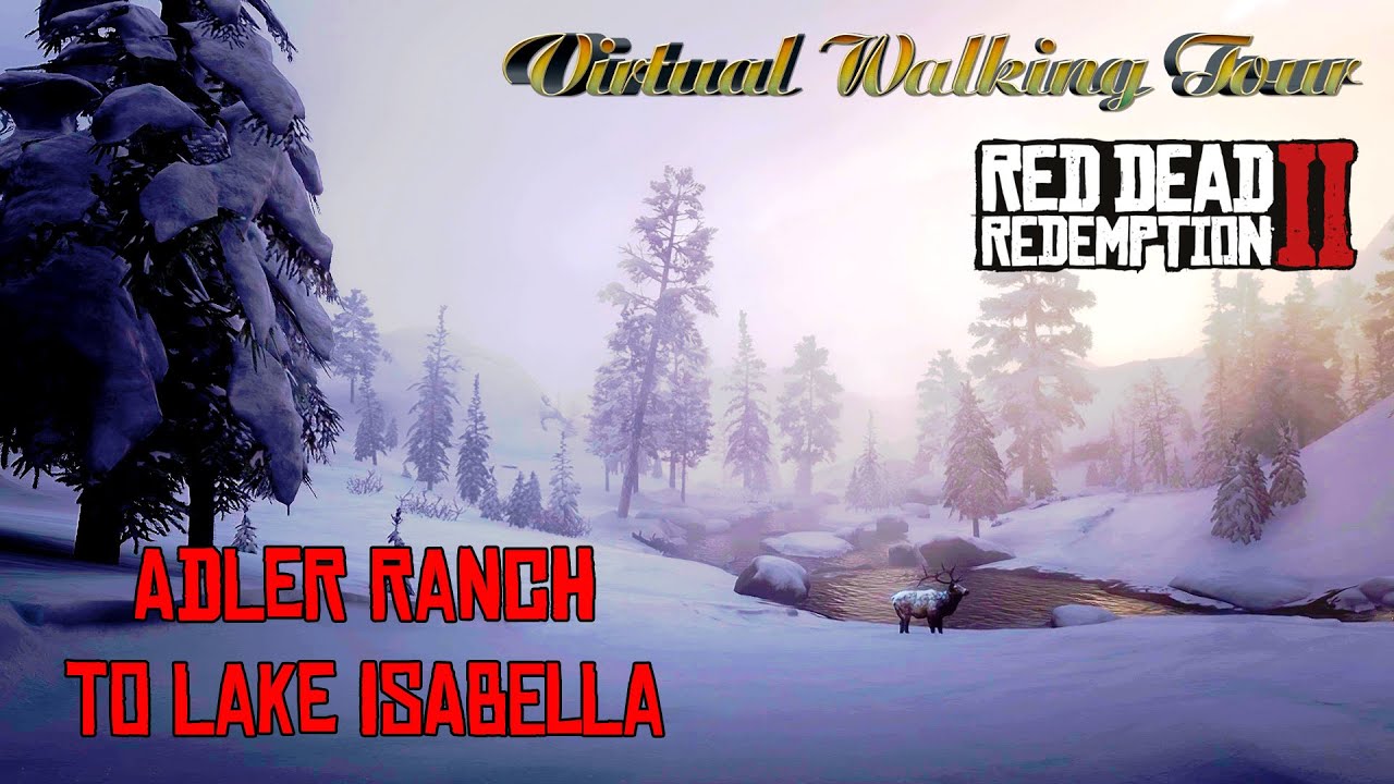 Virtual Walking Tour - Red Dead Redemption 2 - Adler Ranch to Lake ...