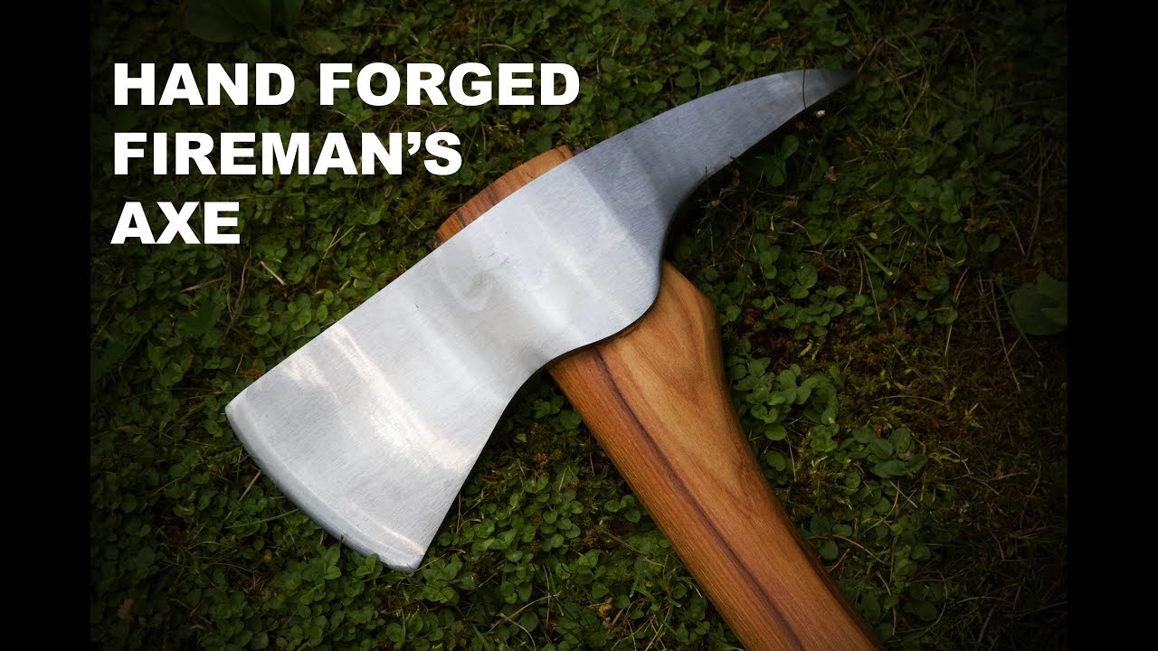 Hand Forged Fireman's Axe - Blacksmithing - YouTube