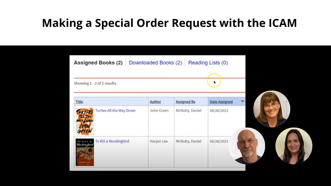 Making a Special Order Request with the ICAM - YouTube