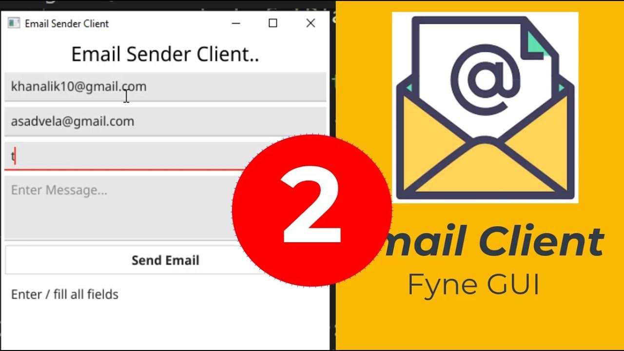 Sending Email GUI Client part 2 - Fyne & Golang Coding Tutorial 80 - YouTube