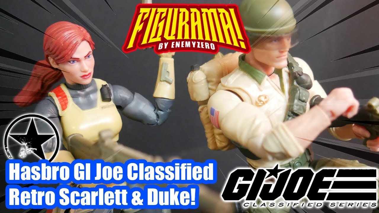 YO JOE! Classic look Duke & Scarlett GI Joe Classified RETRO CARD ...
