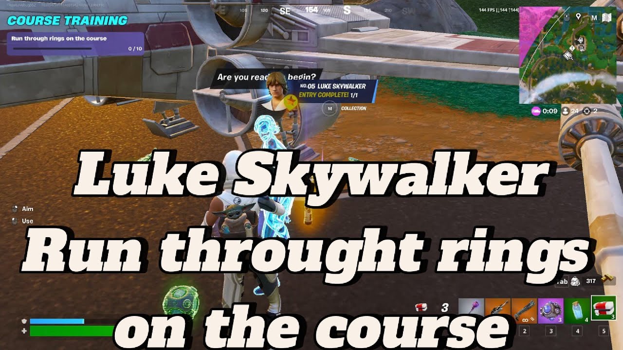 How to luke skywalker run through rings - YouTube