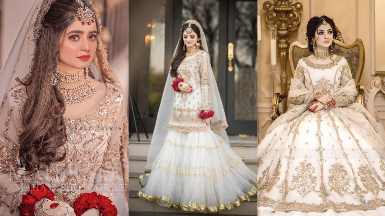Beautiful Nikkah dress#modern Nikkah outfits #different design for ...