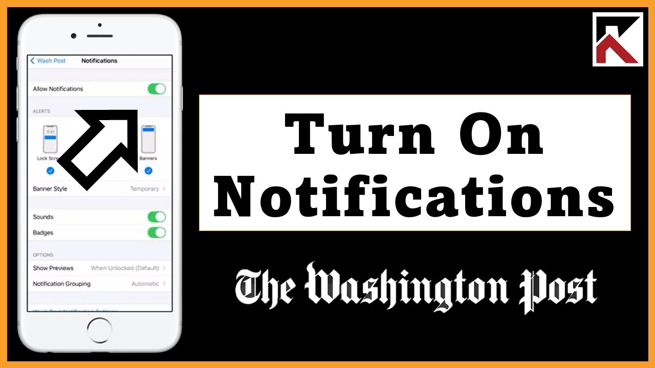 How To Turn On Notifications On Washington Post App - YouTube