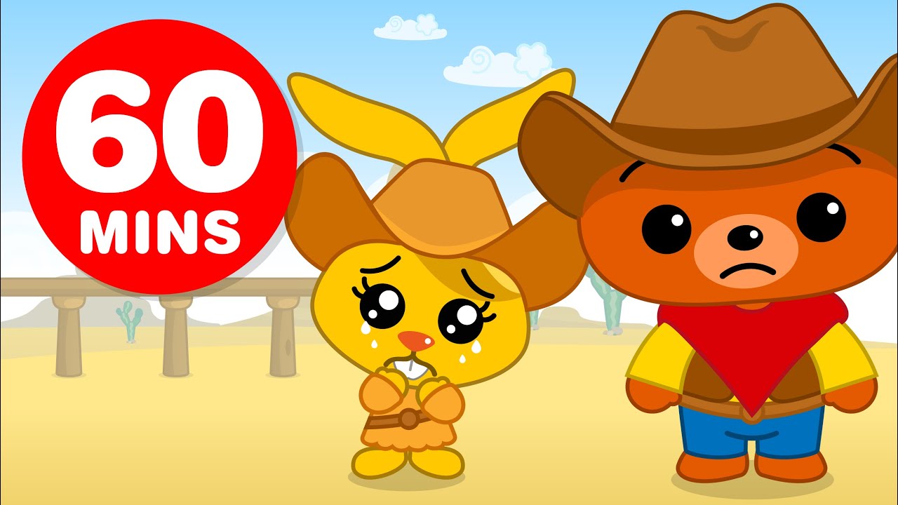 🐥 Plim Plim ♫ CARTOONS for Kids ♫ Full Episodes 🤠 Mini Cowboys (60+ Min ...