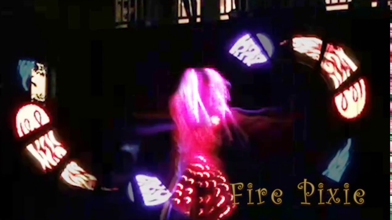 Fire Pixie Light Dancer - Light Show with Glow Poi - YouTube