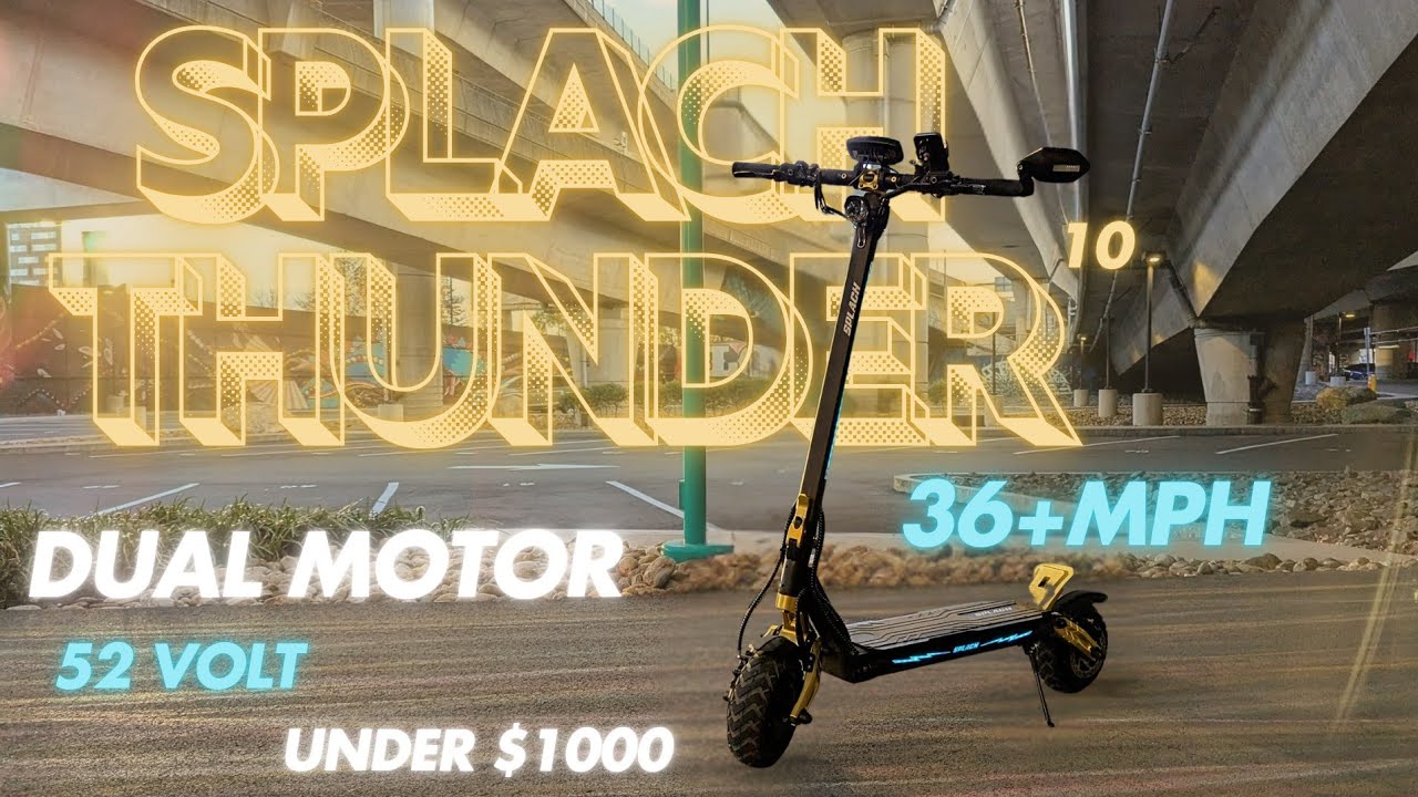 SPLACH Thunder 10 Review - 2024 Best Performance Electric Scooter Under ...