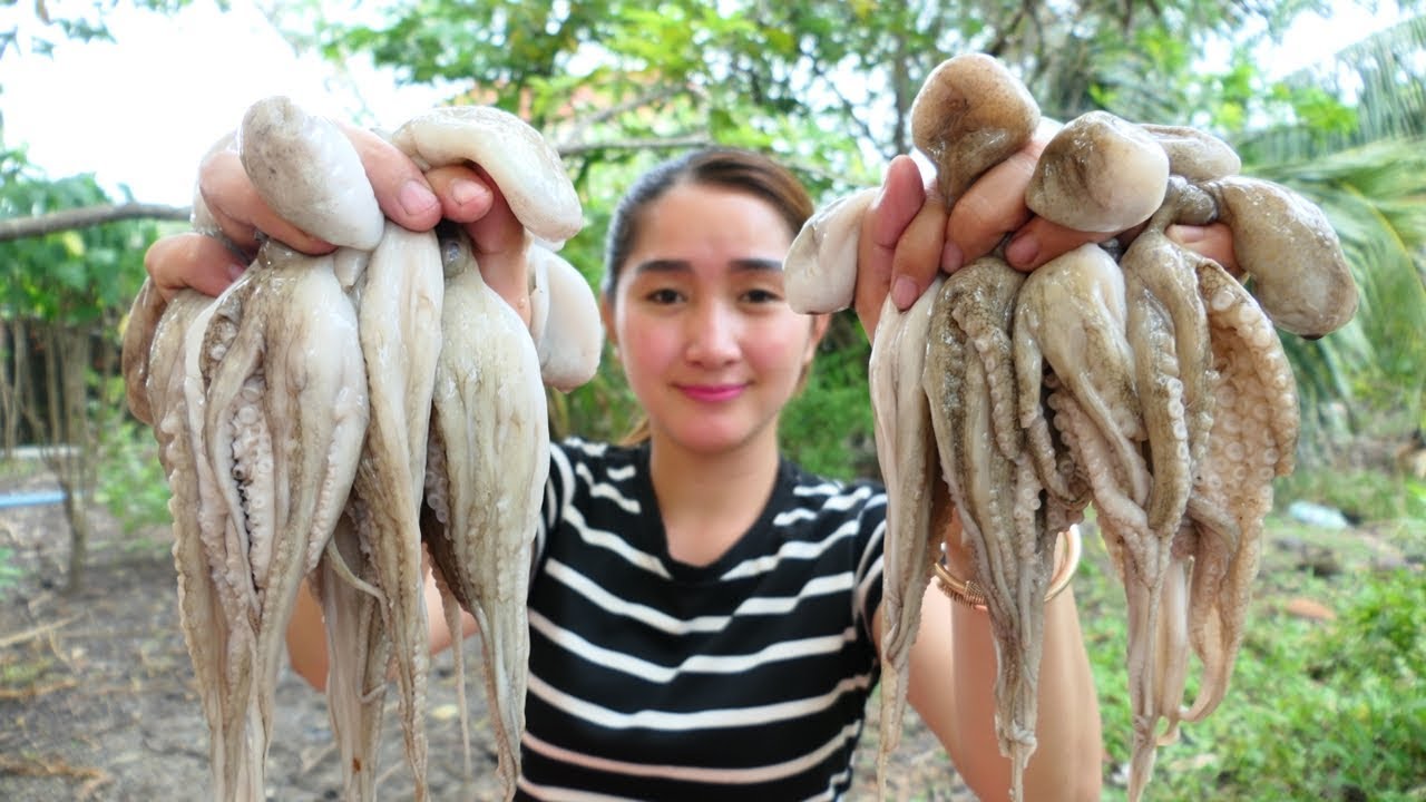 Yummy Octopus Stew Recipe - Yummy Octopus Cooking - Cooking With Sros ...