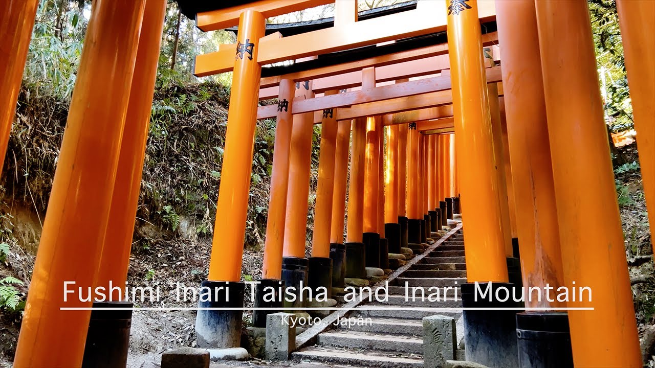 [4K]🇯🇵 Fushimi Inari Taisha and wonderful Sunset from Top of Inari ...