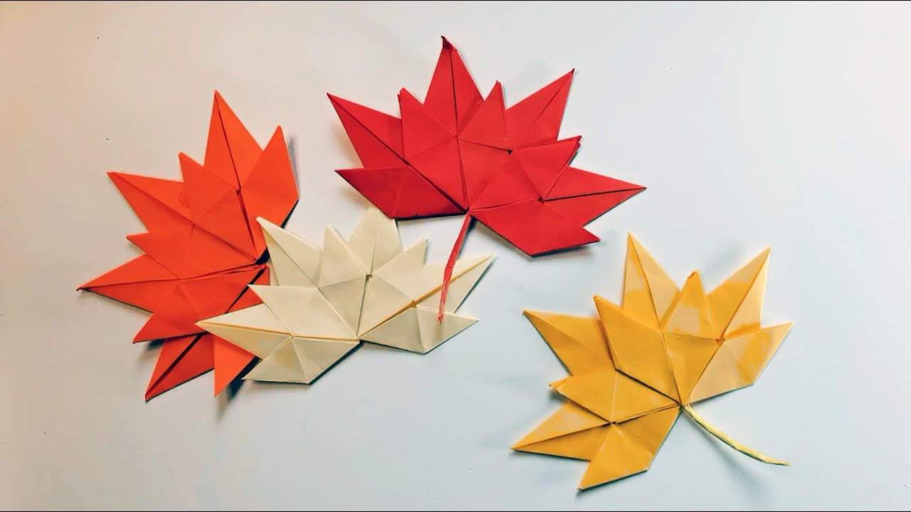 DIY: Paper Art | Maple Leaf Paper Art | Paper Craft | Home Decor Idea ...
