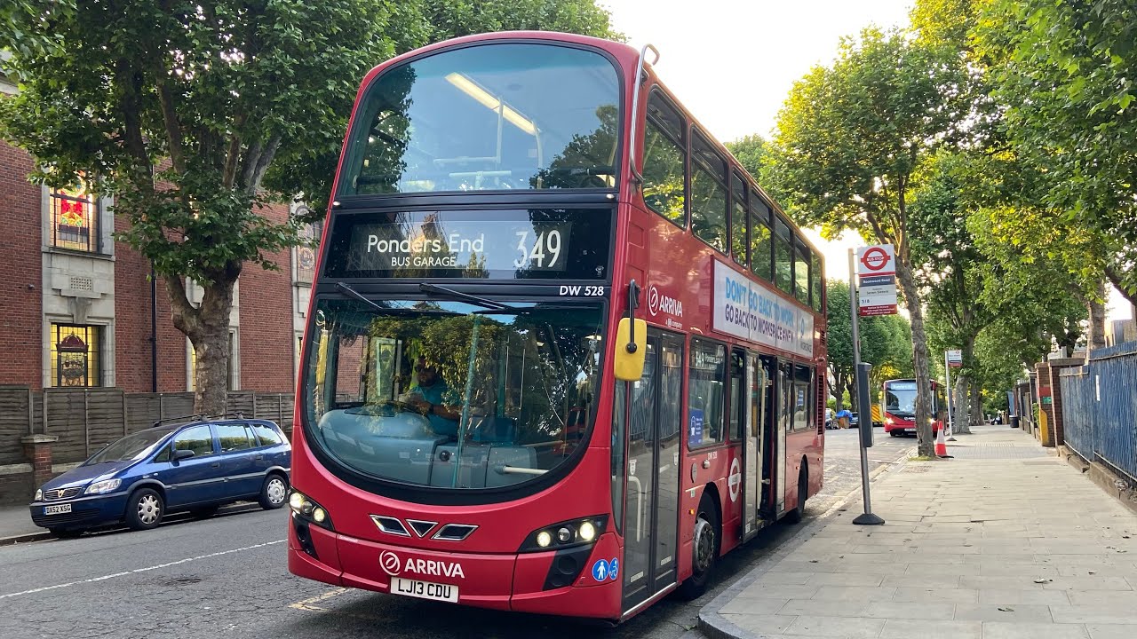Full Ibus visual | Route 349 | DW528 (LJ13CDU) | Ponders End - Stamford ...