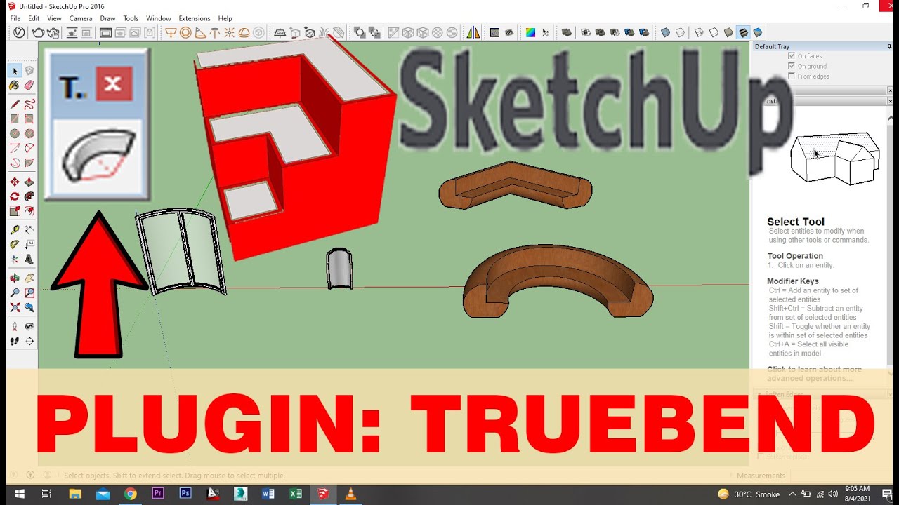 Bend Object With TrueBend Extension In SketchUp YouTube bend-object-with-truebend-extension-in-sketchup-youtube