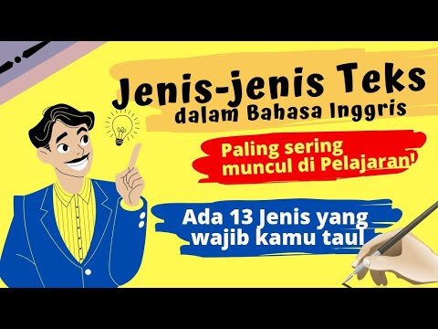 Kinds of English Text | Jenis-jenis Teks Bahasa Inggris - YouTube