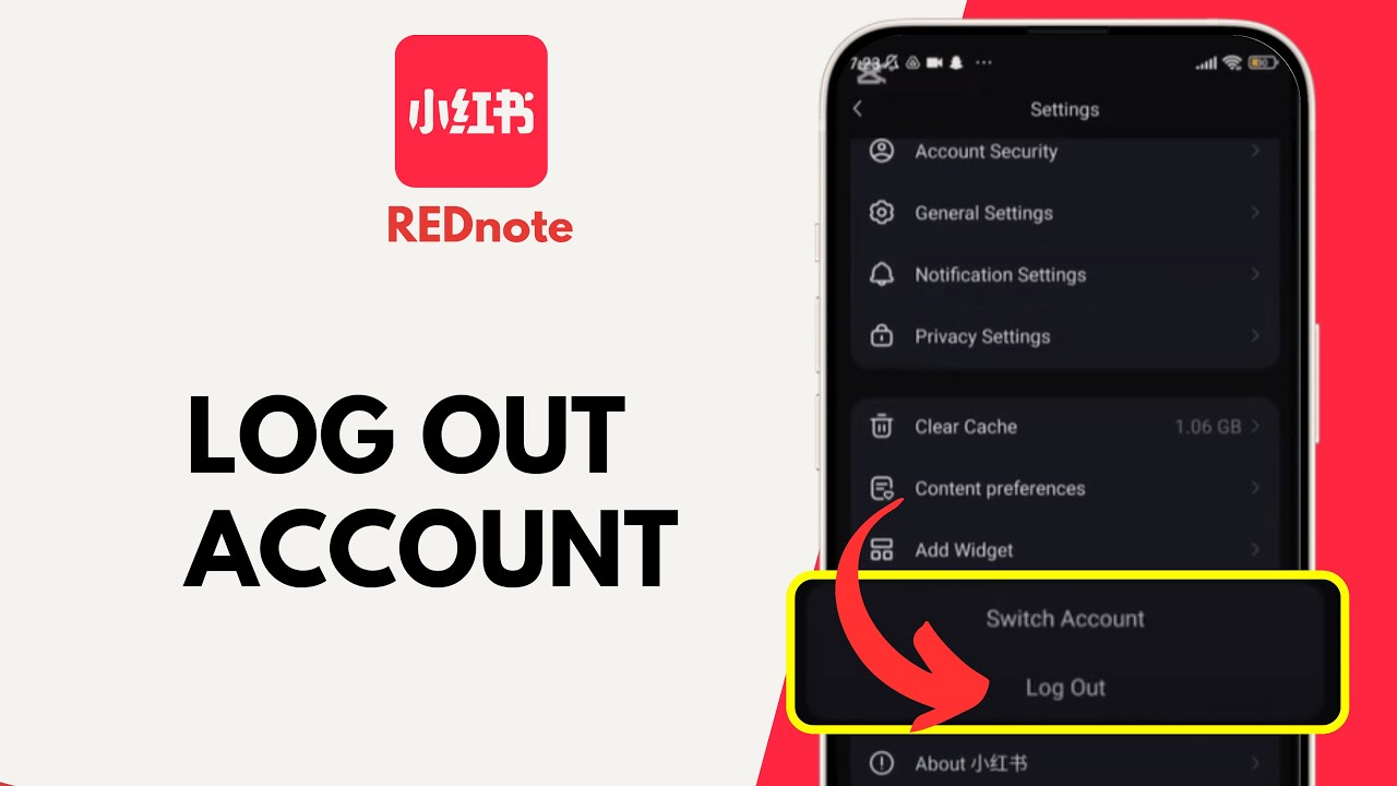 How to Log Out Account on REDnote App - YouTube