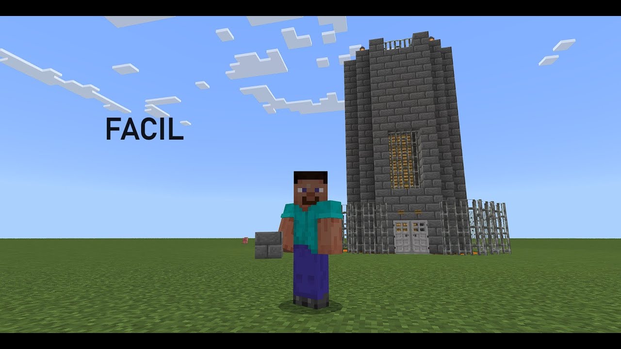 Como construir una torre de vigilancia en Minecraft - YouTube