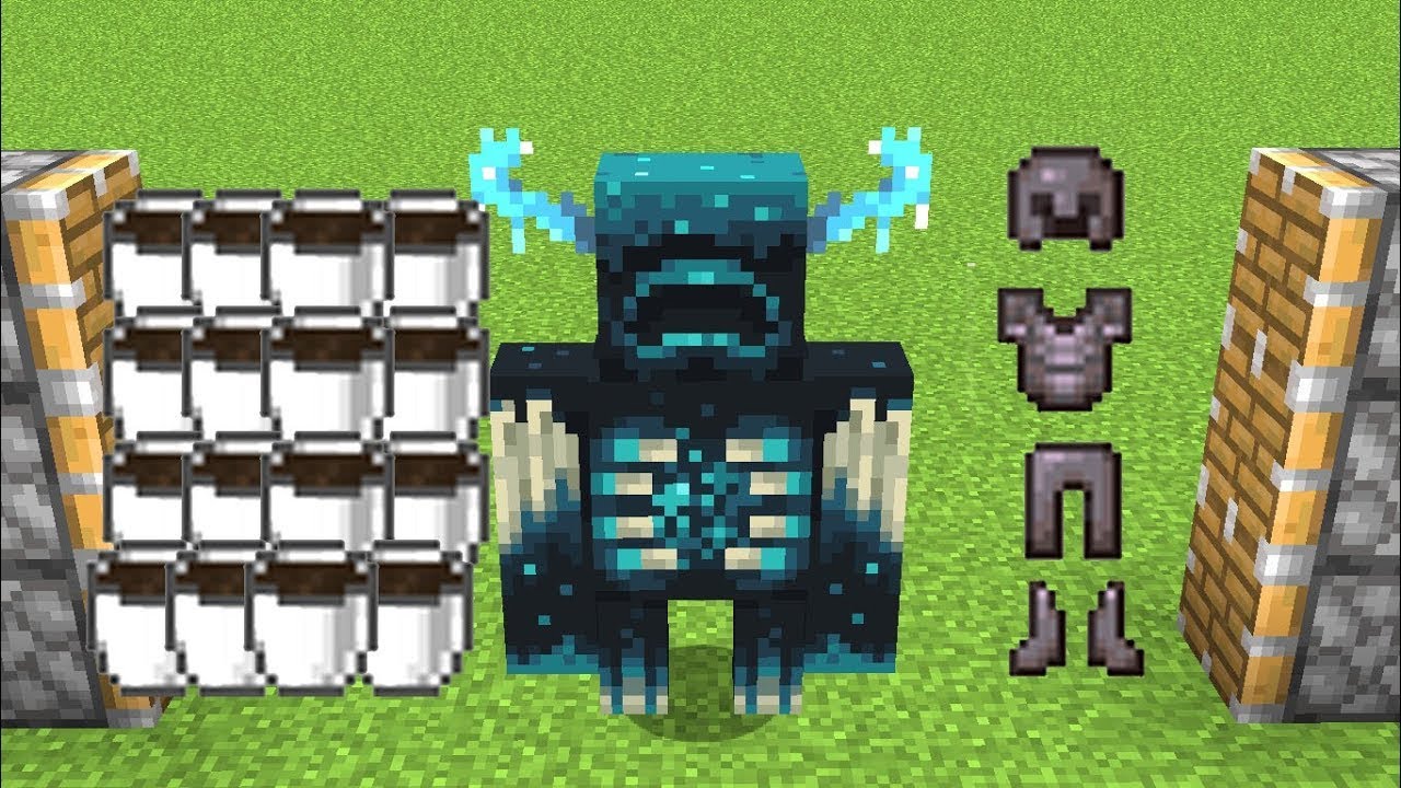 warden buckets + warden + netherite armor = ??? - YouTube