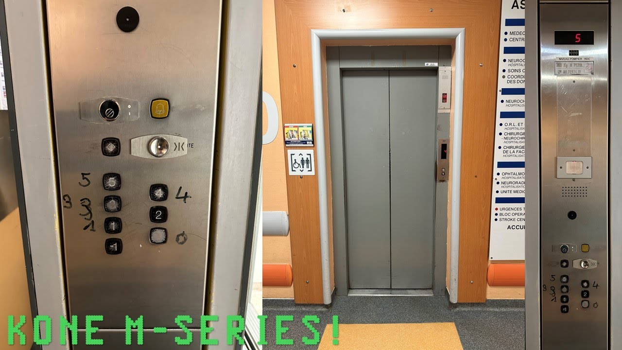 KONE M-Series Traction elevator @ Hôpital Gui de Chauliac - Montpellier ...