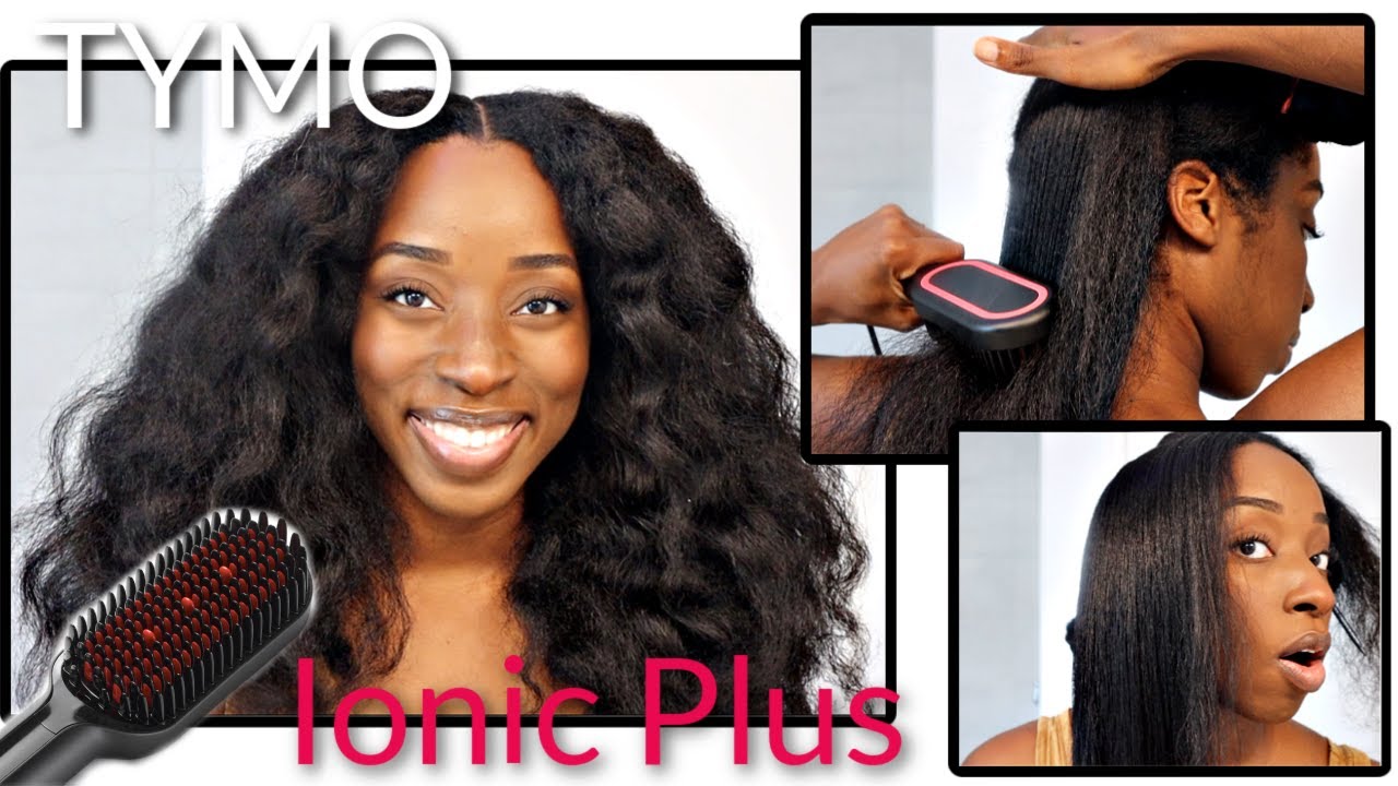From CURLY 2 Straight with ***NEW*** TYMO IONIC PLUS hair Straightening Brush| NO FLAT IRON ...