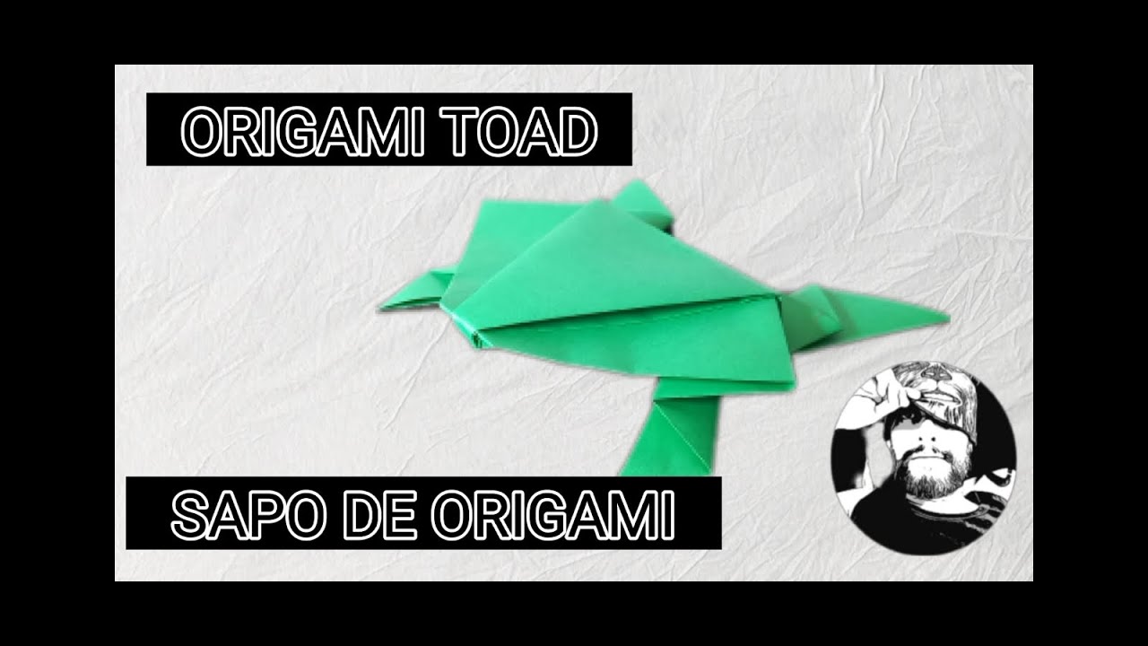 Sapo de Papel fácil de hacer paso a paso origami papiroflexia - Paper ...