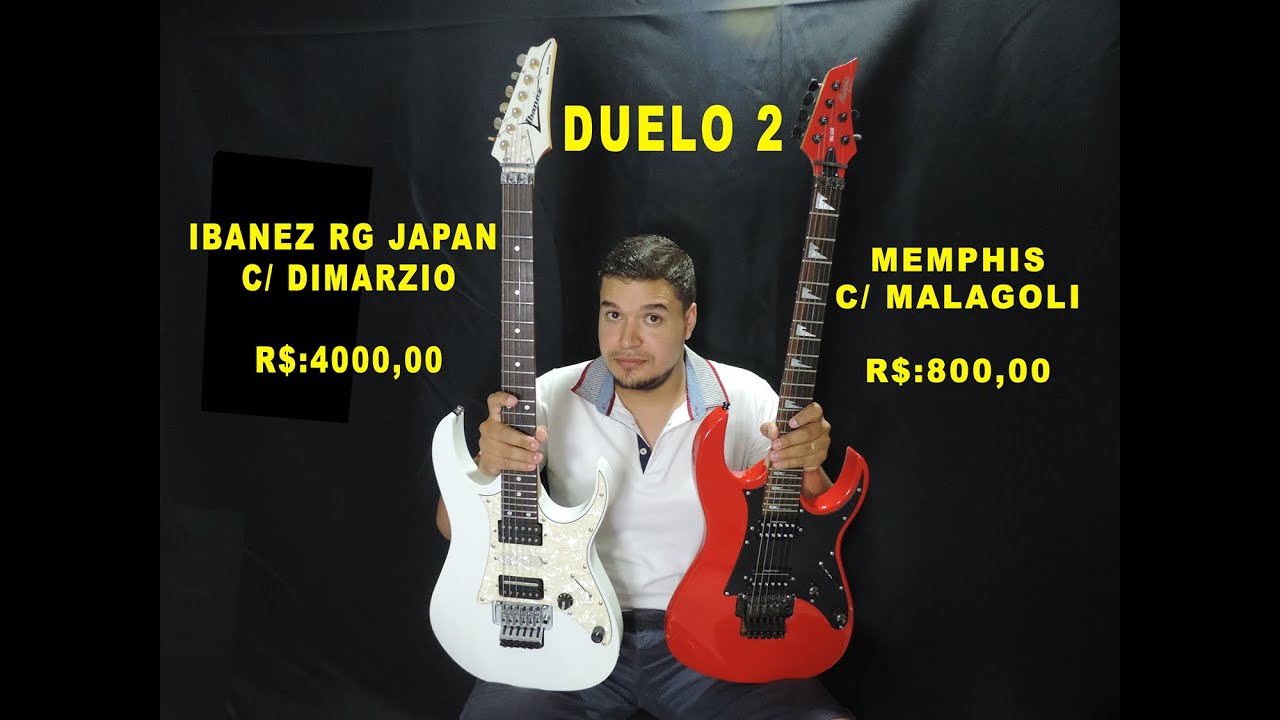 Ibanez C/ DiMarzio X Memphis MG330 C/ Malagoli Custom PTR (Thecho do ...