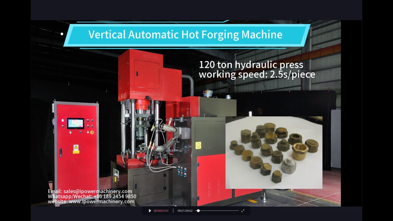 Automatic Vertical forging machine for brass valve bonnets, brass nuts ...