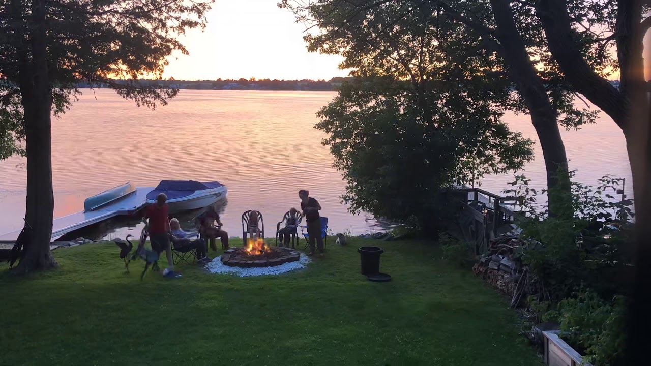 At parents place on Lake Scugog - YouTube