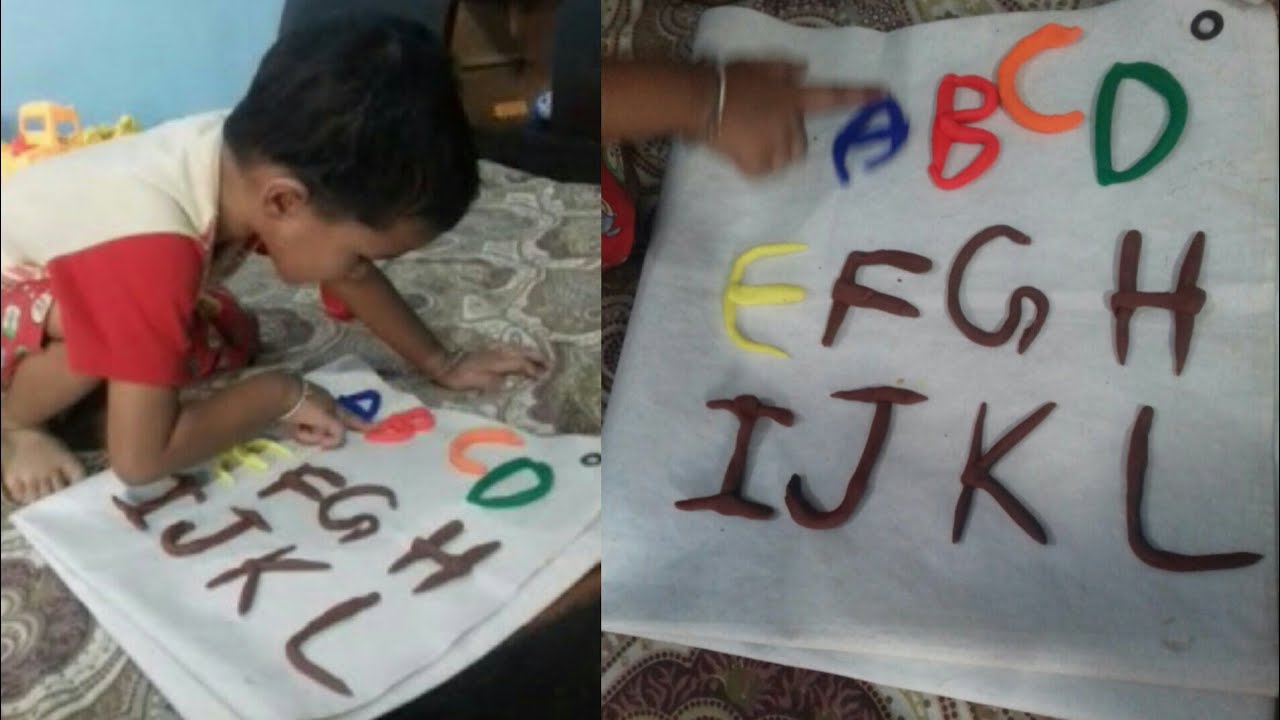 Learn ABC with Clay | Play Doh Alphabets | How to make play doh ABC ...