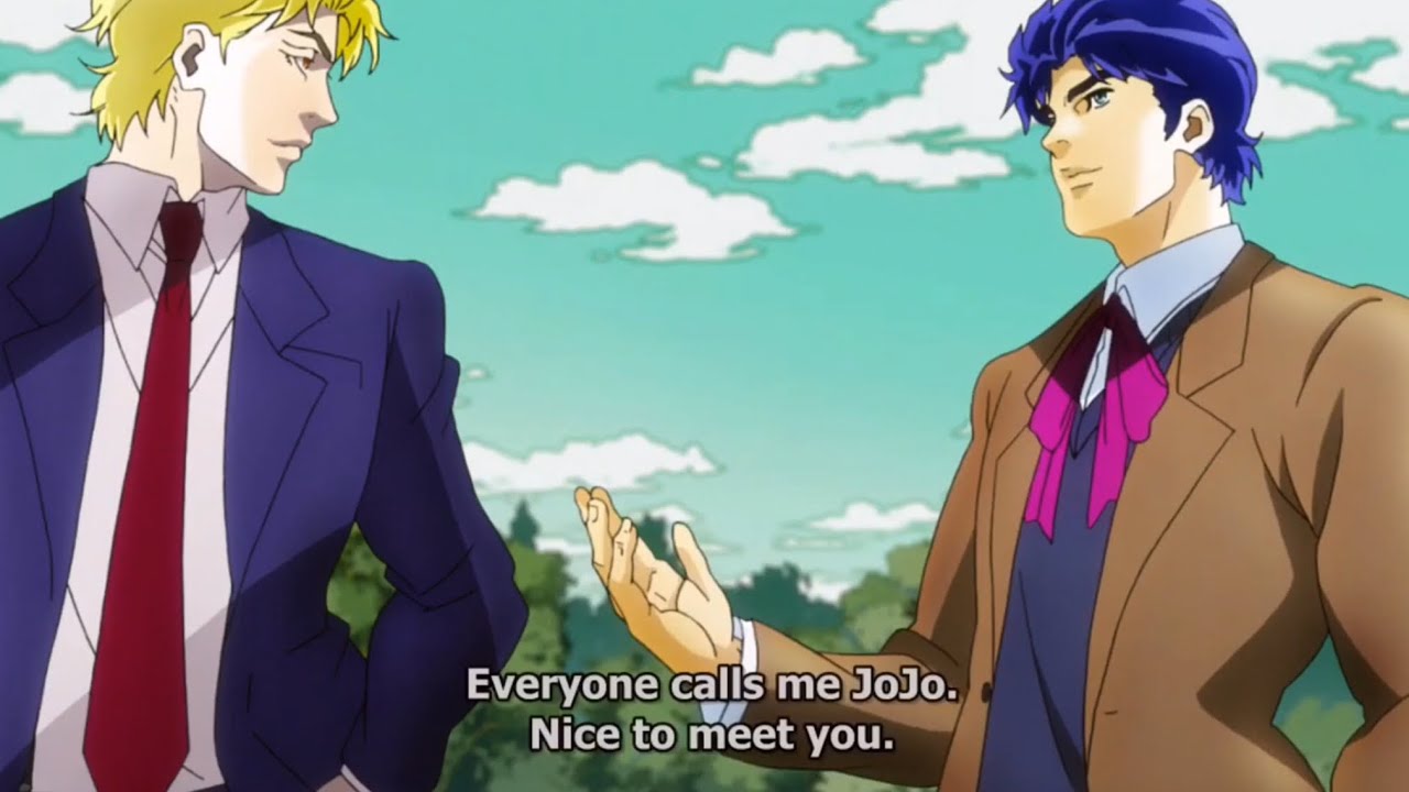 Dio meets Jonathan (voice acting) - YouTube